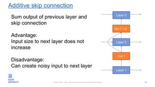 Skip, residual and densely connected RNN architectures | PPT