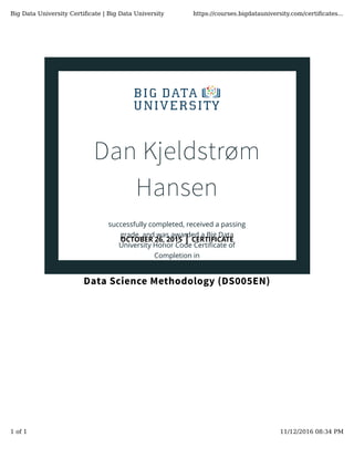 Data science methodology | PDF