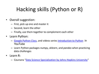 DataScience NUS meet up with DEXTRA_SG | PPT