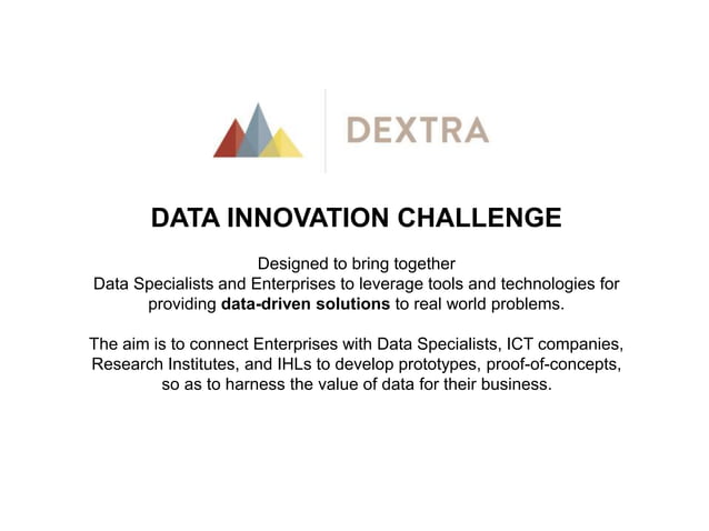 DataScience NUS meet up with DEXTRA_SG | PPT