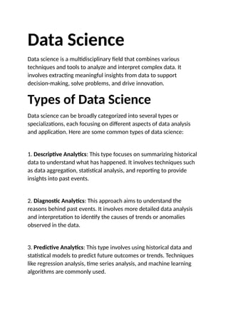 data science course in Chandigarh | PDF