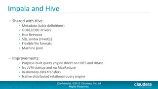 Cloudera Impala: A modern SQL Query Engine for Hadoop | PPT