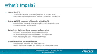Cloudera Impala: A modern SQL Query Engine for Hadoop | PPT