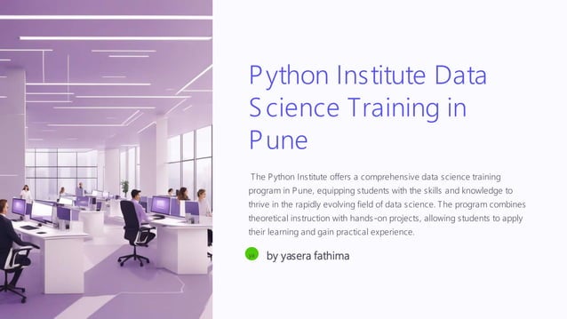 DATA SCIENCE python training certification | PPT