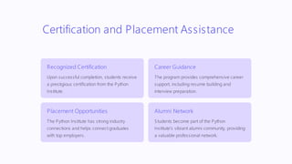 DATA SCIENCE python training certification | PPT