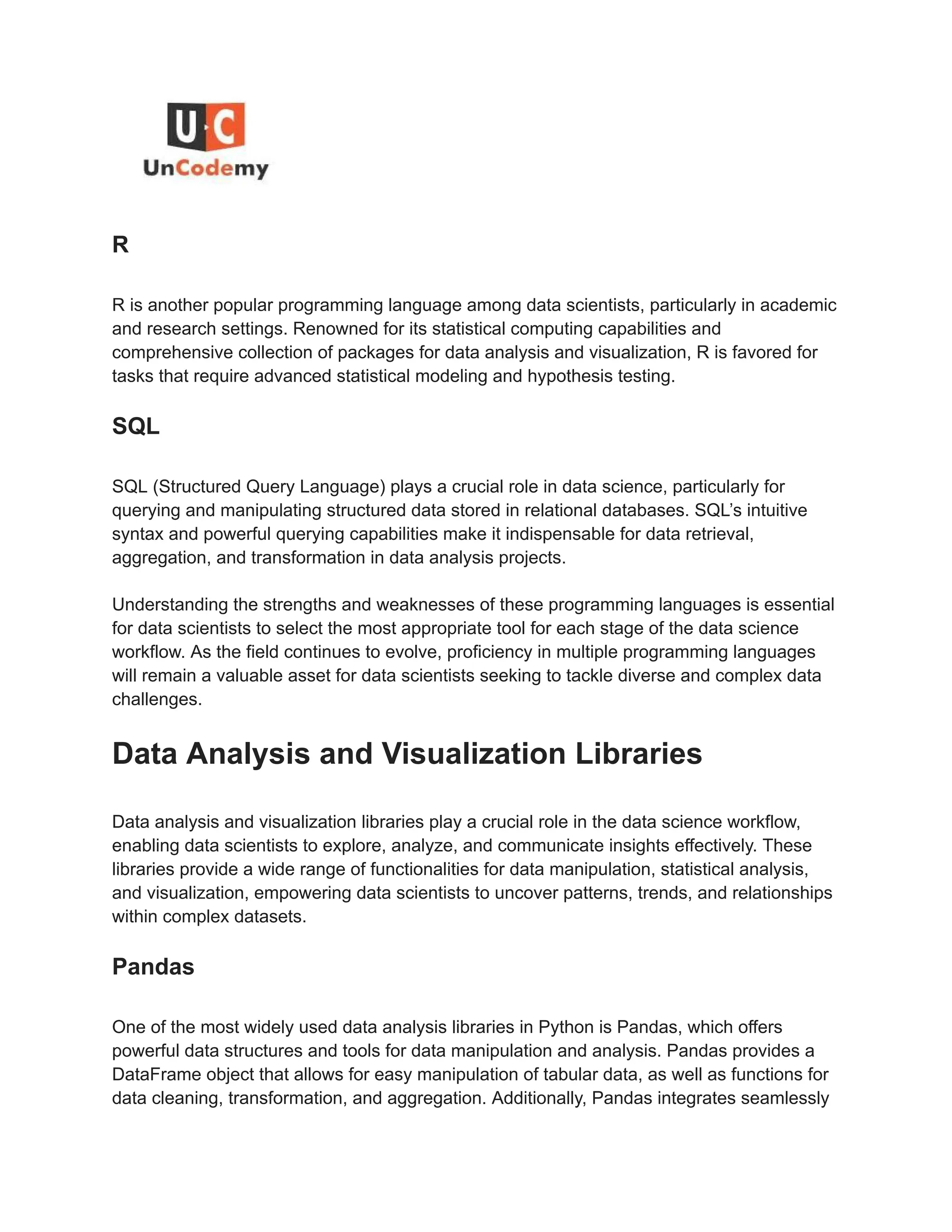 Data Science Tools and Technologies: A Comprehensive Overview | PDF