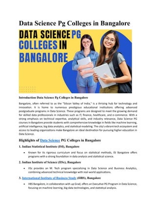 Data Science Pg Colleges in Bangalore.pdf