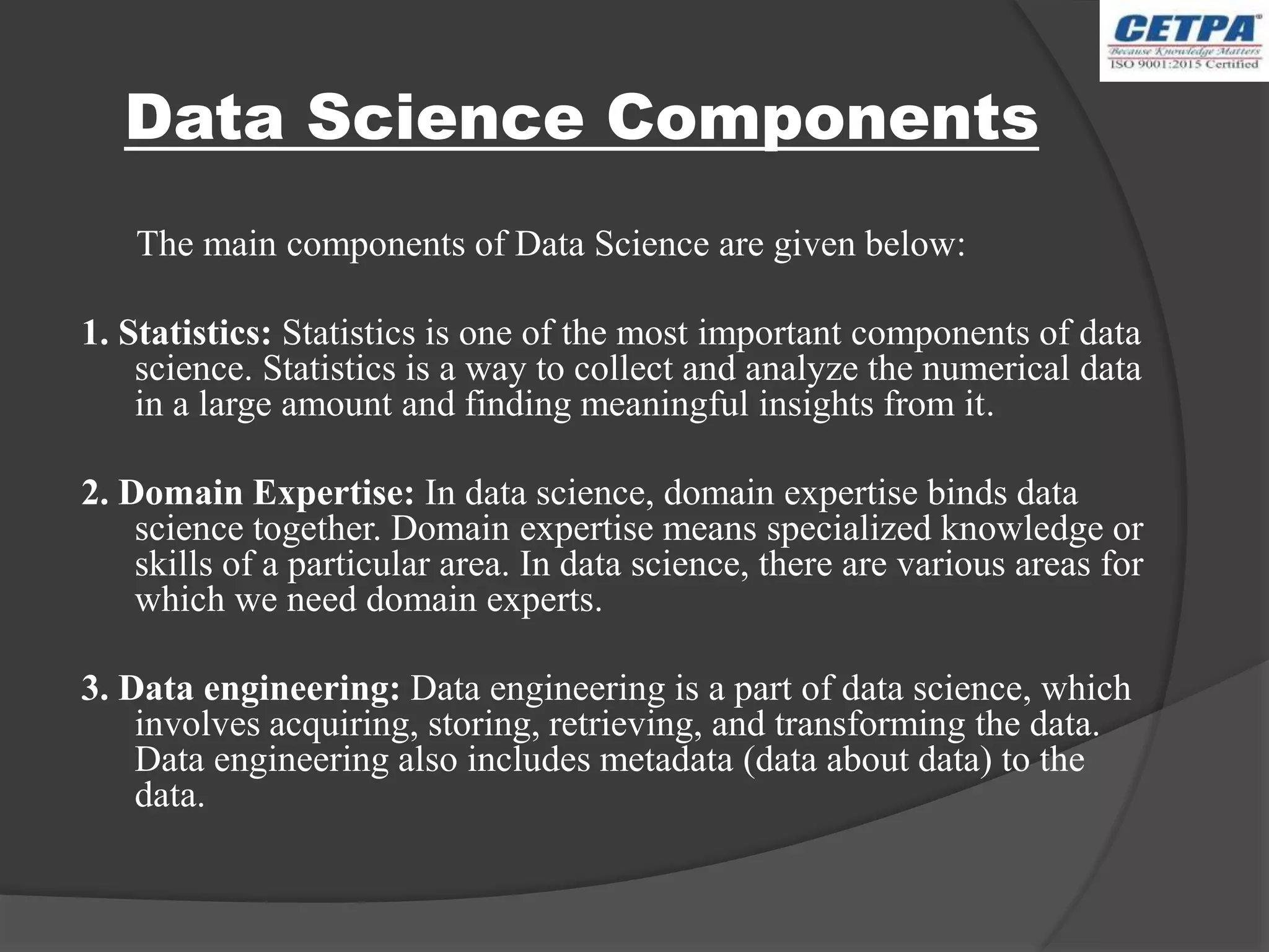 Introduction To Data Science | PPT Introduction To Data Science | PPT