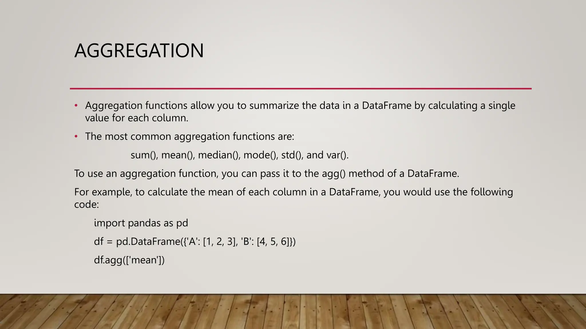 Data Science ppt on dataframe operations.pptx