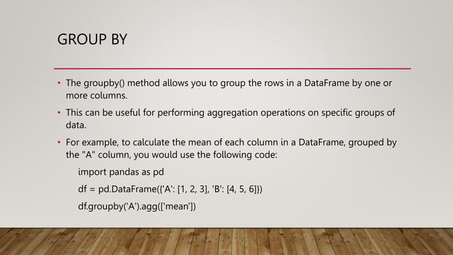 Data Science ppt on dataframe operations.pptx