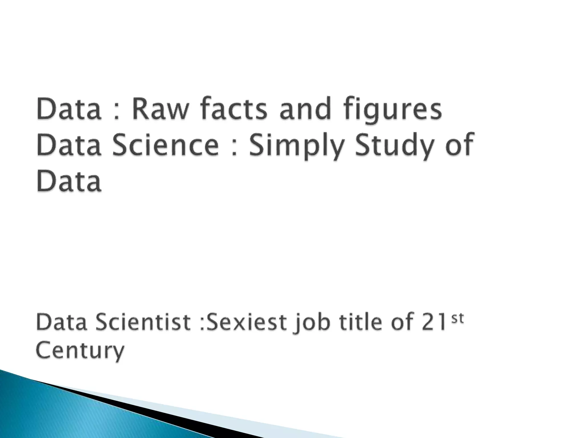 Data science presentation | PPT