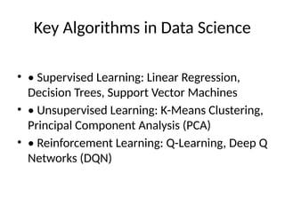 Introduction to Data science for Match teachers | PPT