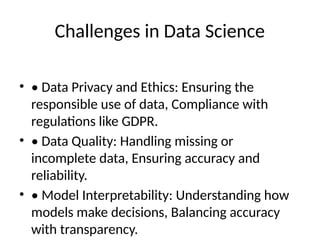 Introduction to Data science for Match teachers | PPT