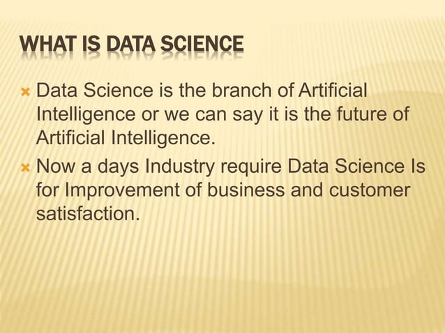 Data sciences course | PPTX