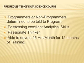 Data sciences course | PPTX