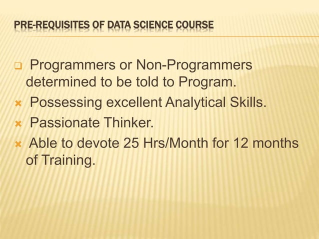 Data sciences course | PPTX