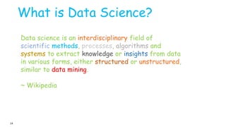Data Science Session | PPT | Free Download