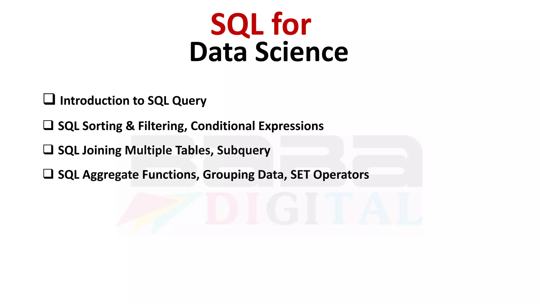 Data Science Syllabus | PPT