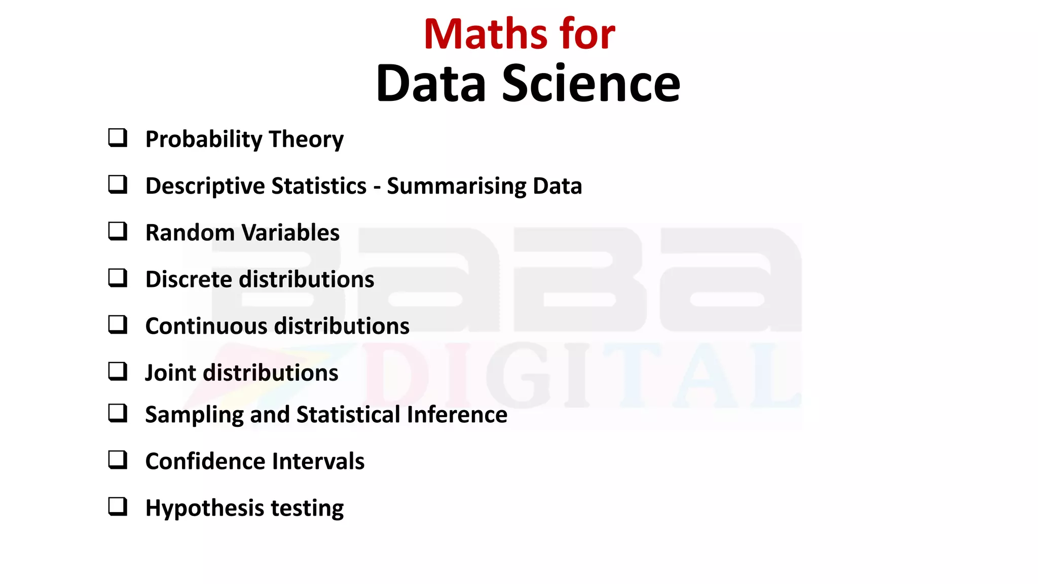 Data Science Syllabus | PPT