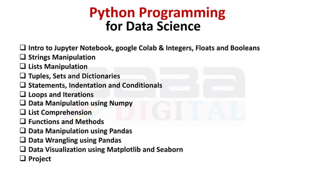 Data Science Syllabus | PPT