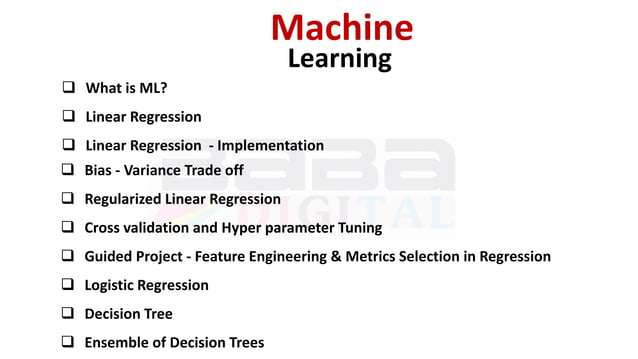 Data Science Syllabus | PPT