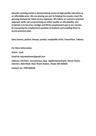 Data Science Tableau | PDF