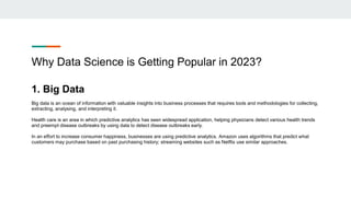 Why Data Science is Getting Popular in 2023? | PPTX