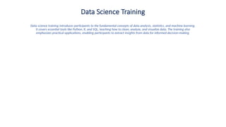 Data Science Training in chandigarh | PPT