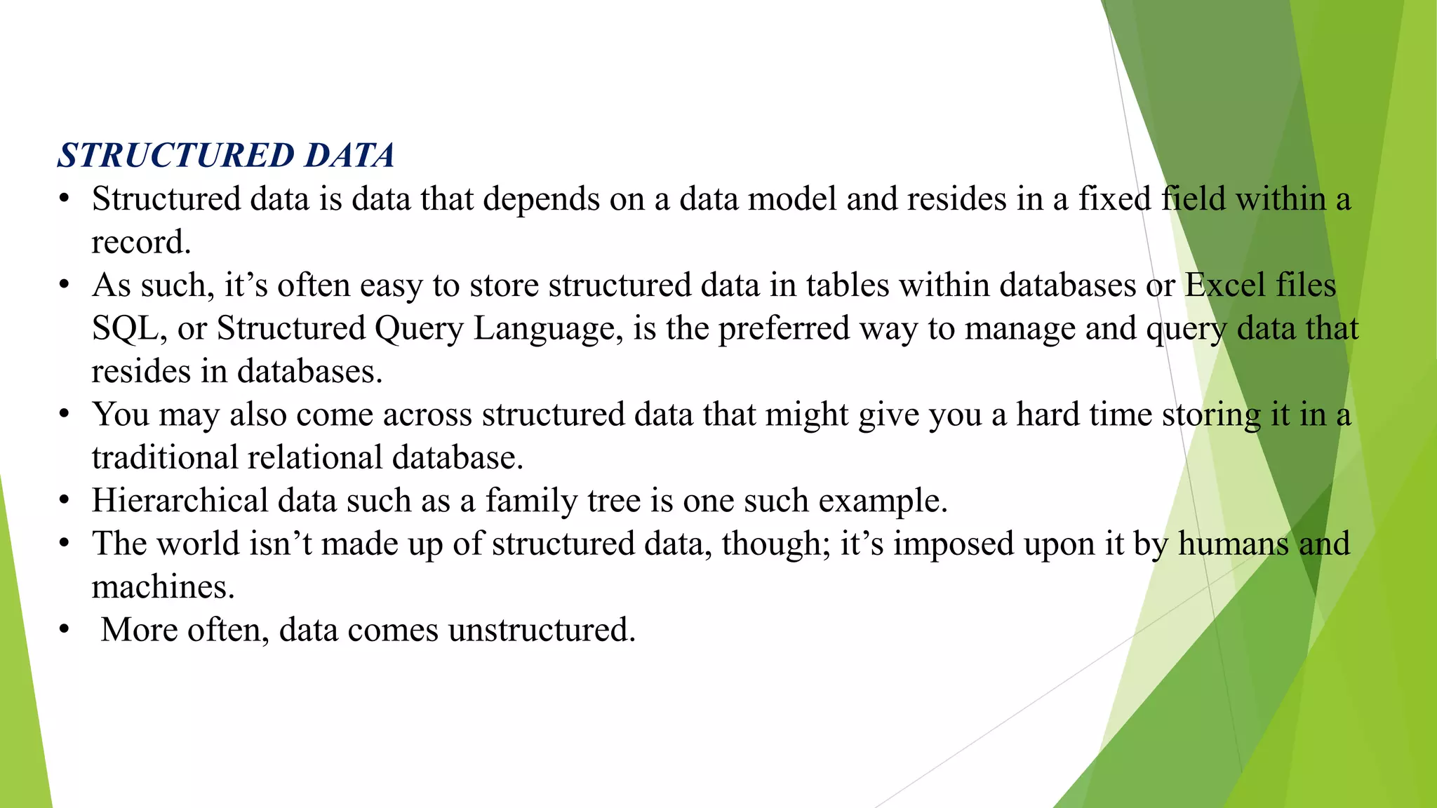 Data science unit1 | PPTX