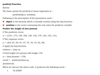 DataScienceUsingR-Dr.P.Rajesh.PRESENTATION | PPT