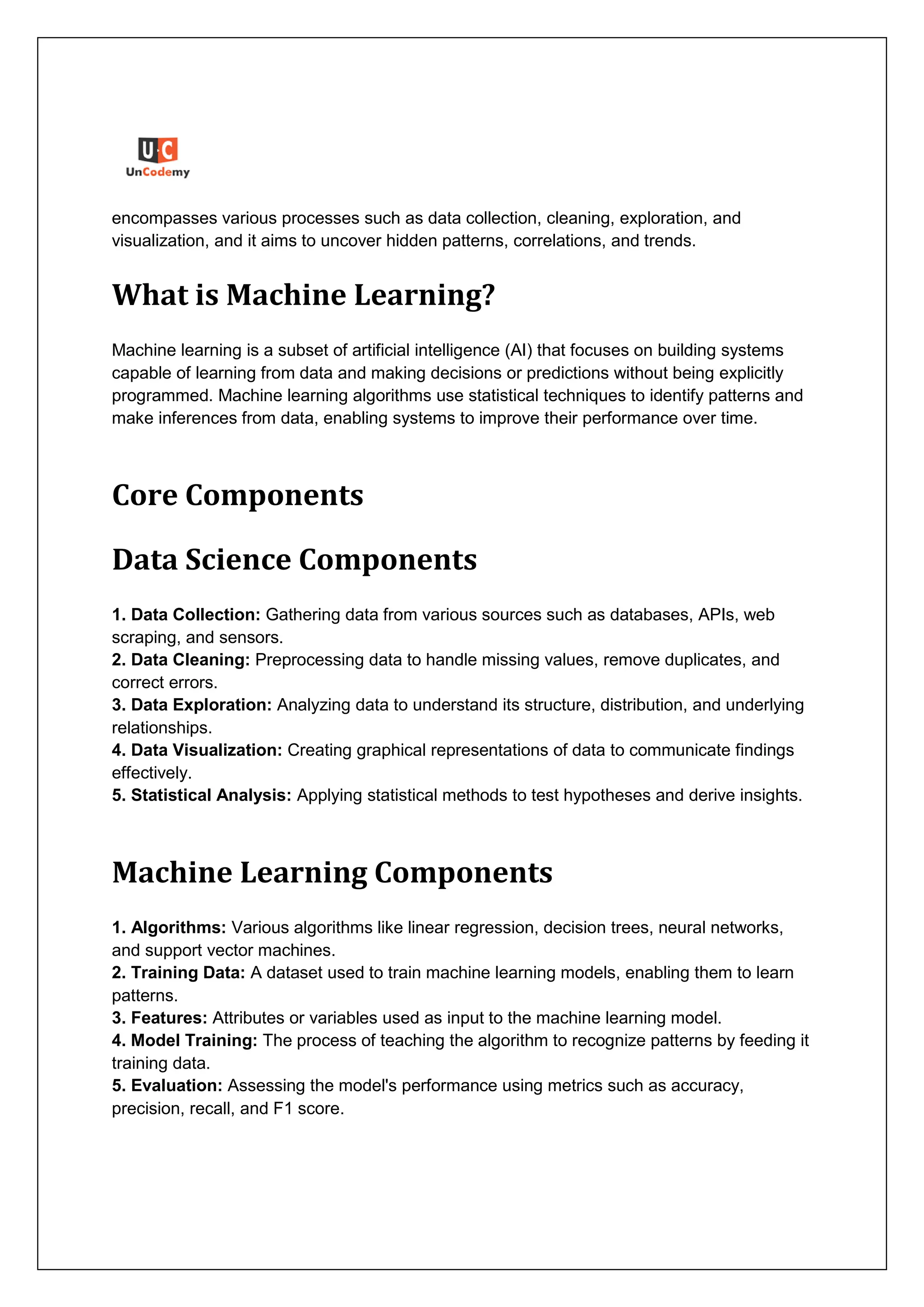 Data Science vs Machine Learning: What is the Difference? | PDF ...