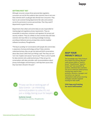 IAPP - Skills For Minimizing Privacy Risk in Data Science Product and ...