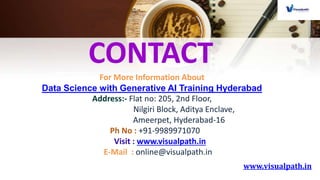 Data Science with Generative AI Training Hyderabad | Data Science ...
