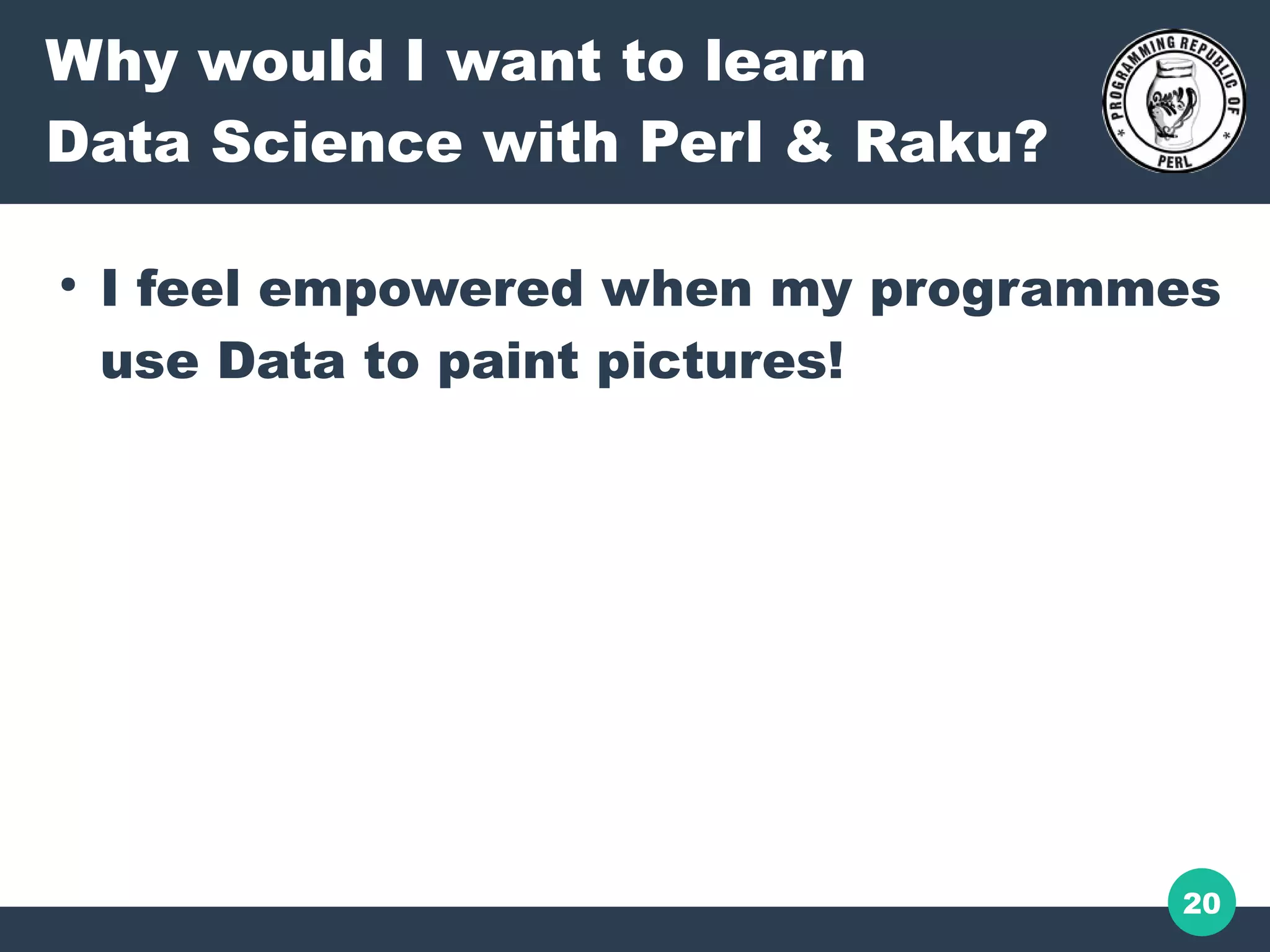Data science with Perl & Raku | PDF | Programming Languages | Computing