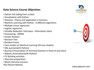 Data science with python certification training course with | PPT