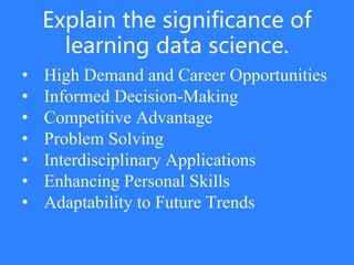 Data Scientist Certification in Chandigarh-June | PPT