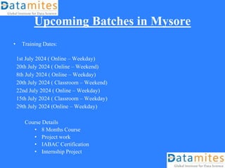 Data Scientist Certification in Mysore-July | PPT