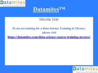 Data Scientist Certification in Mysore-June | PPT
