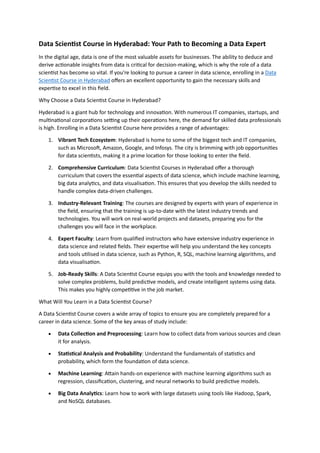 Data Scientist Course in Hyderabad- Your Path to Becoming a Data Expert.pdf