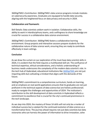 Data Scientist Course in Hyderabad | PDF