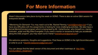 Data scientist enablement dse 400 week 5 roadmap | PPT | Free Download