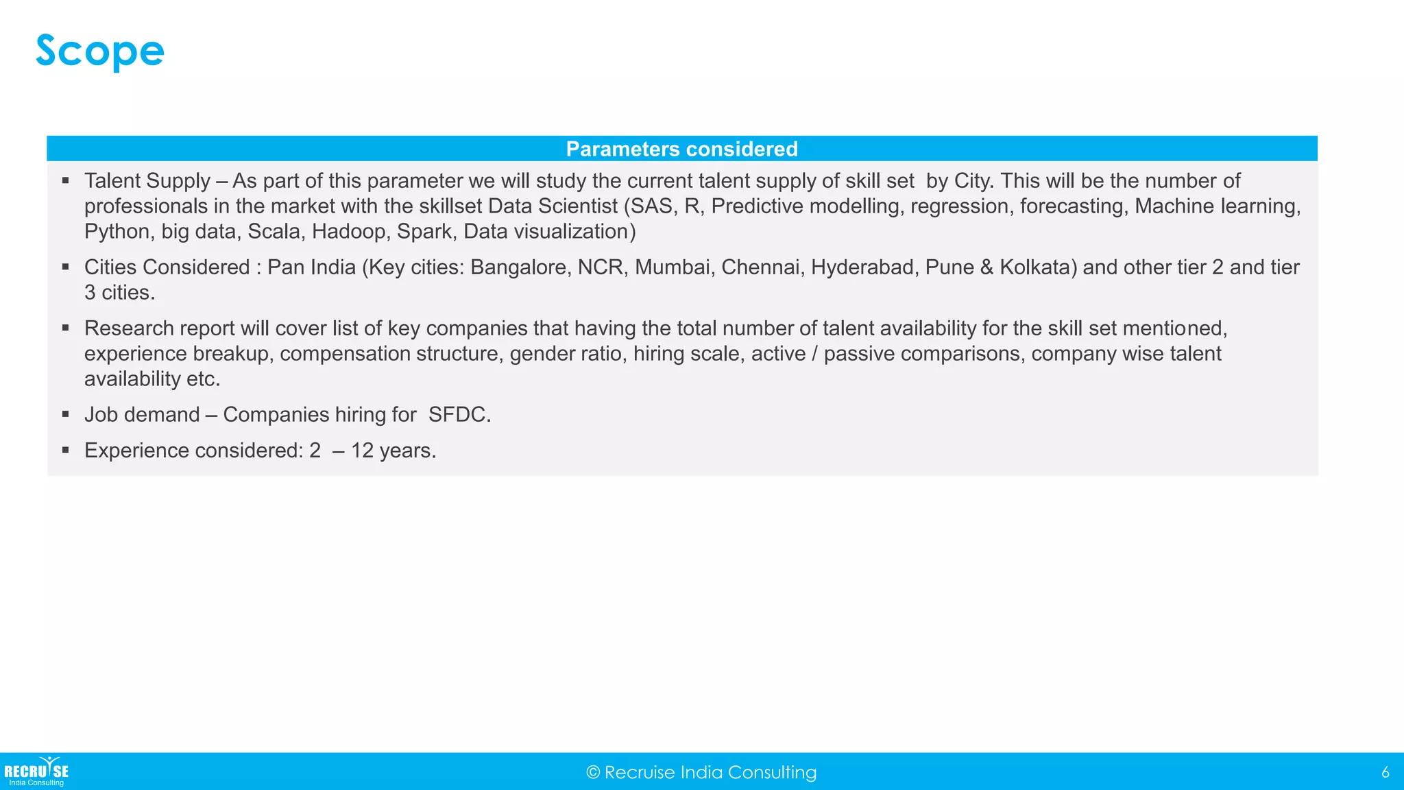 Talent Pool Landscape Analysis - Data Scientist 2018 | PPT