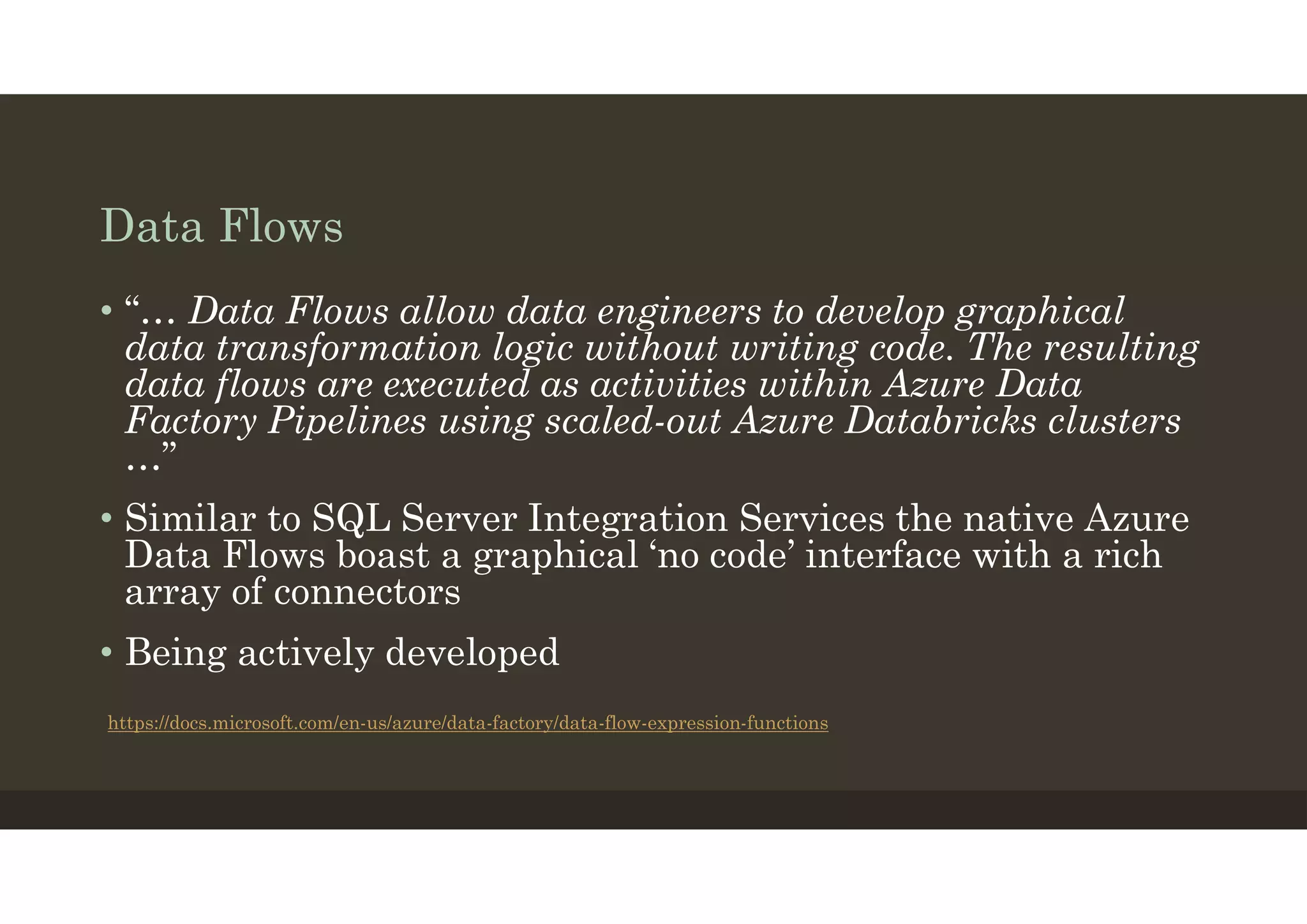 Azure Data Factory V2 The Data Flows Pdf 2590