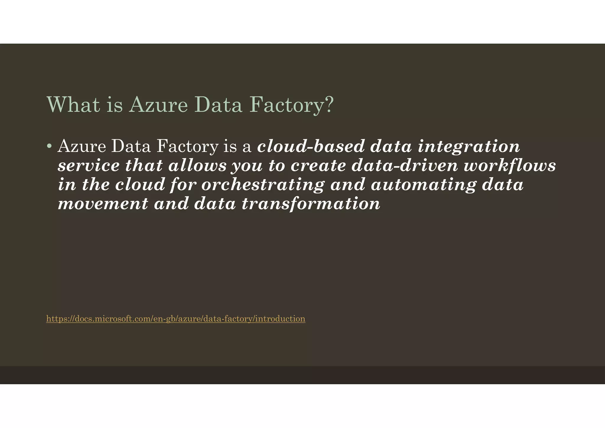 Azure Data Factory V2; The Data Flows | PDF Azure Data Factory V2; The Data Flows | PDF