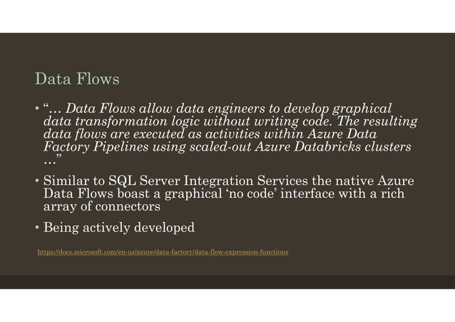Azure Data Factory V2; The Data Flows | PDF | Cloud Computing | Internet