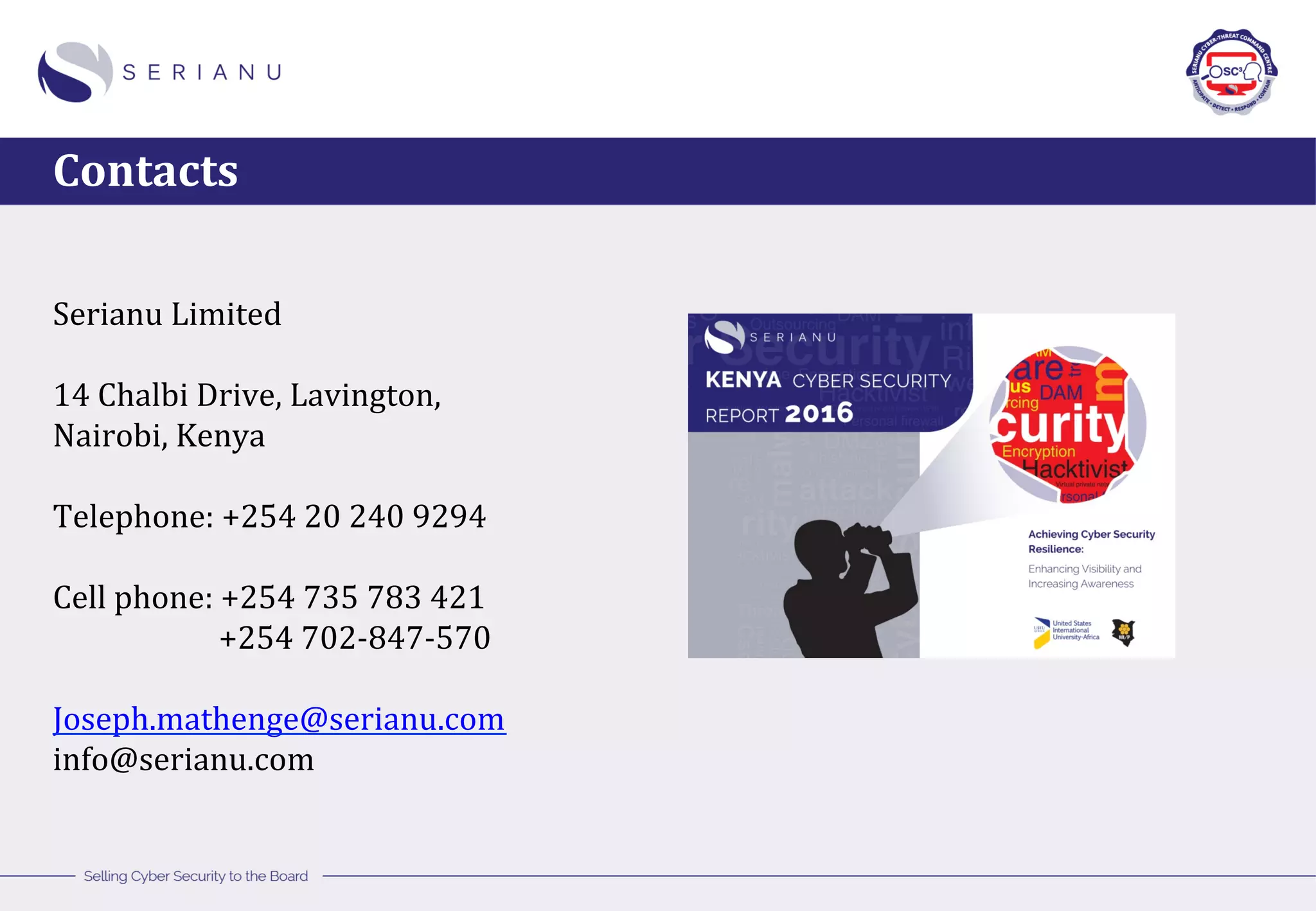 Serianu - Data security | PDF