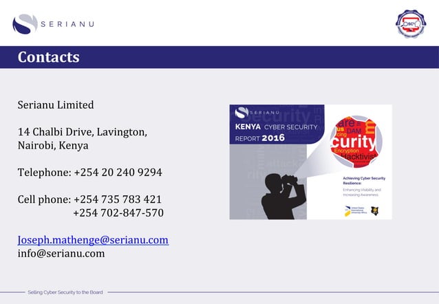 Serianu - Data security | PDF | Internet | Computing