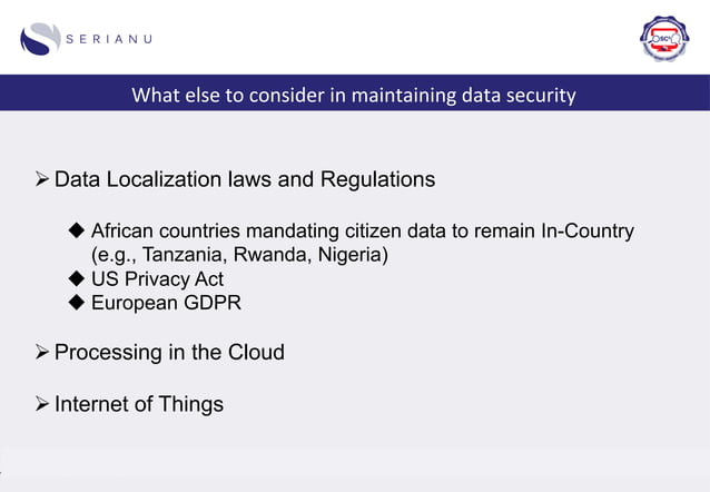 Serianu - Data security | PDF | Internet | Computing