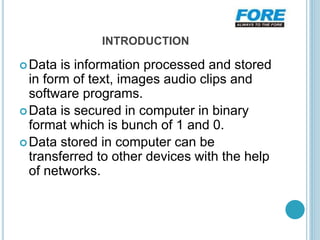 Data security | PPTX | Computer Networking | Computing