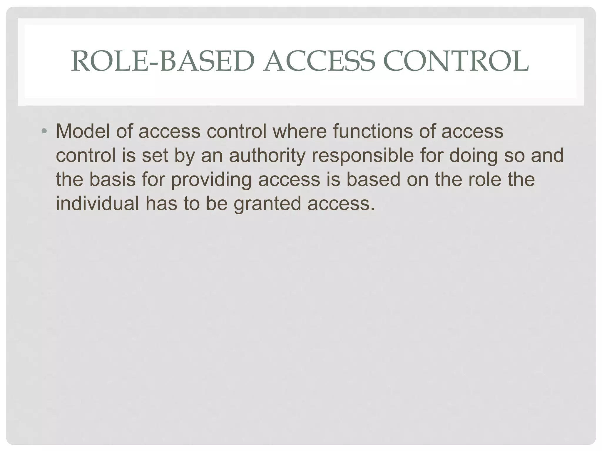 Data security authorization and access control | PPTX